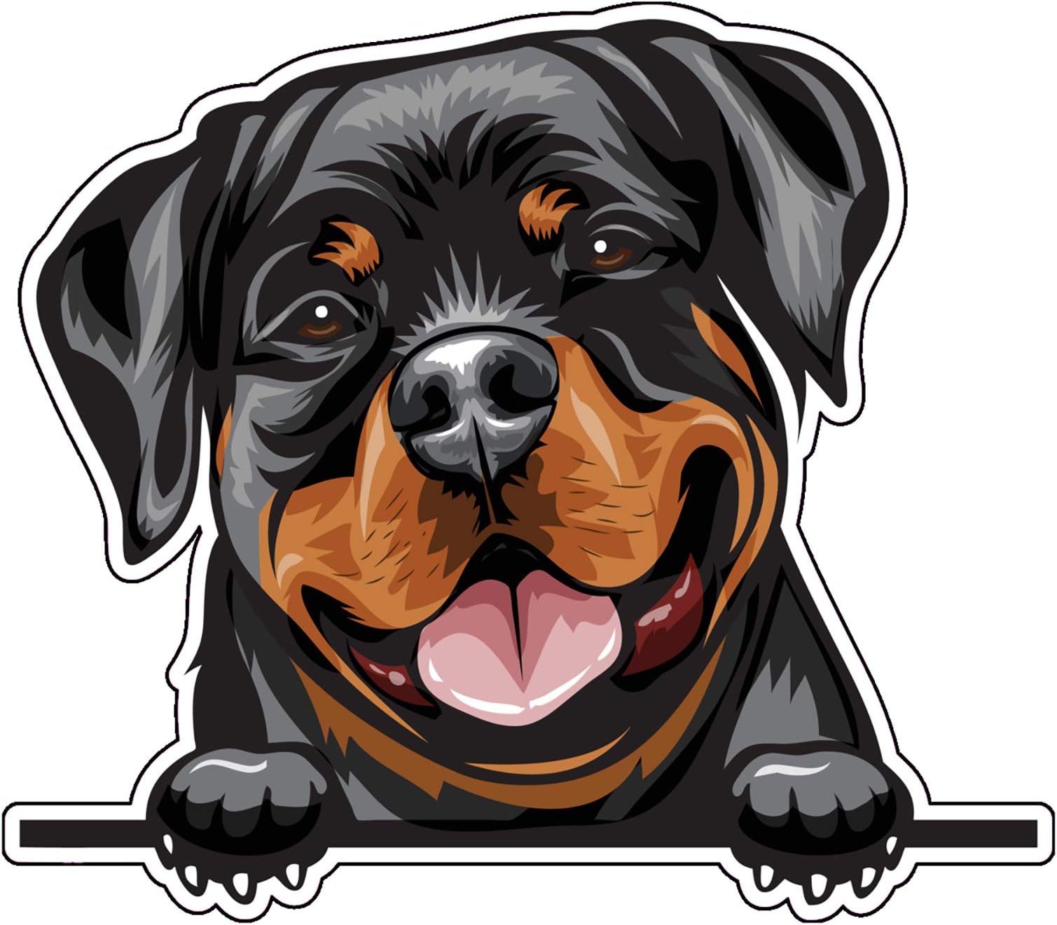 Amazon.com - Rottweiler Puppy Vinyl Waterproof Sticker Decal Car Laptop ...