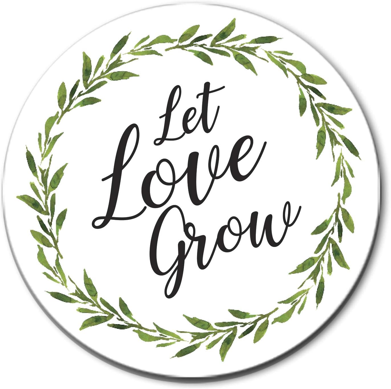Amazon.com: Let Love Grow Stickers, Set of 90 stickers 1.5 inch round ...