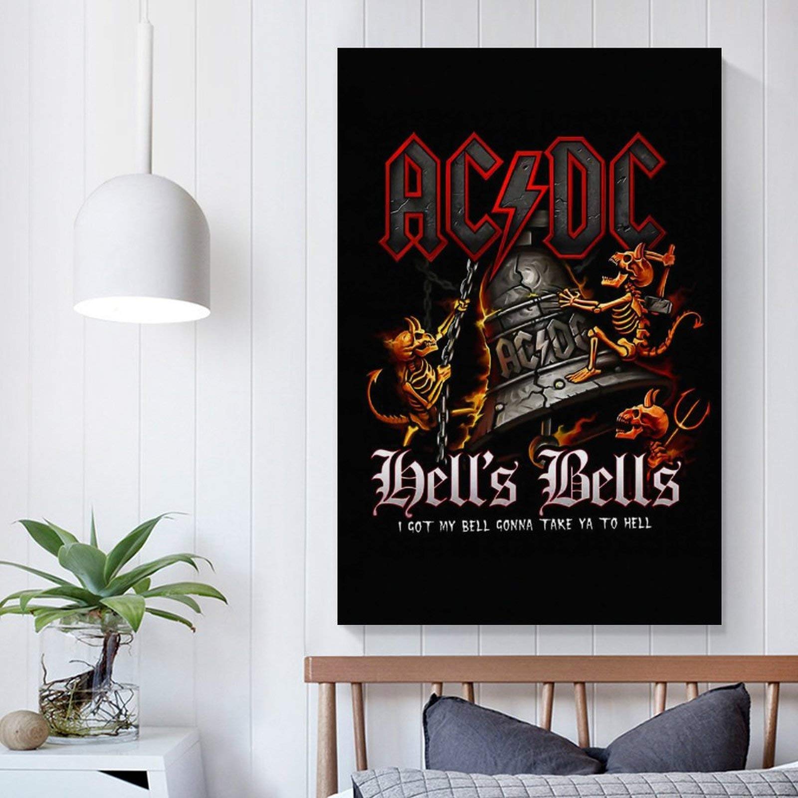 Acdc Hells Bells Collage Poster Print Or Canvas Acdc Print Etsy