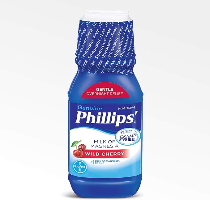Amazon.com: Phillips ' Milk of Magnesia Liquid Laxative, Wild Cherry ...