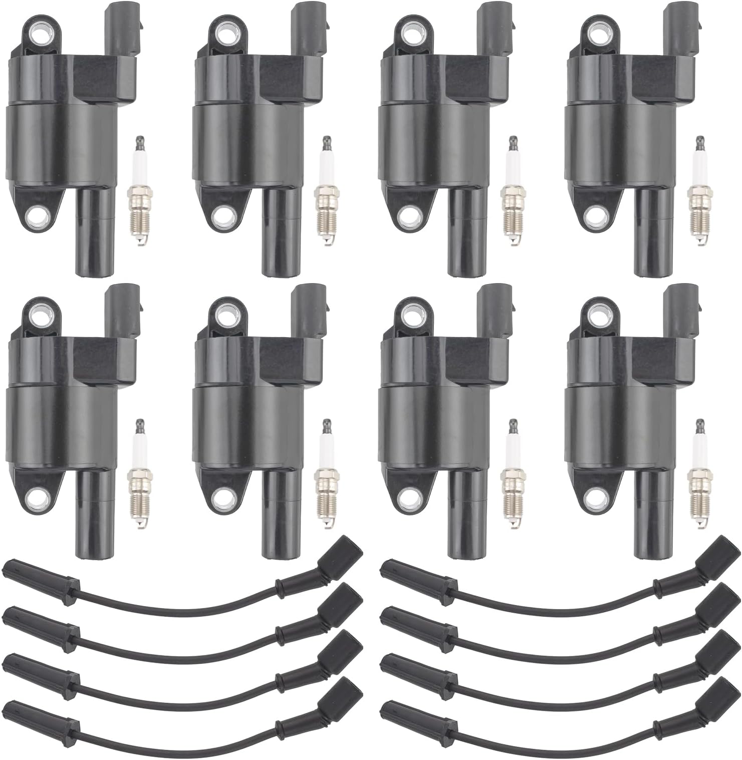 Amazon.com: partszen UF414 Ignition Coil and Platinum Spark Plug with ...