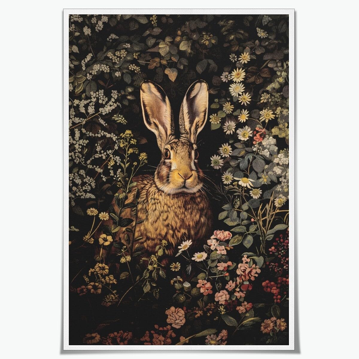 Amazon.com: Retro Rabbit William Morris Wall Art Poster Mid Century ...