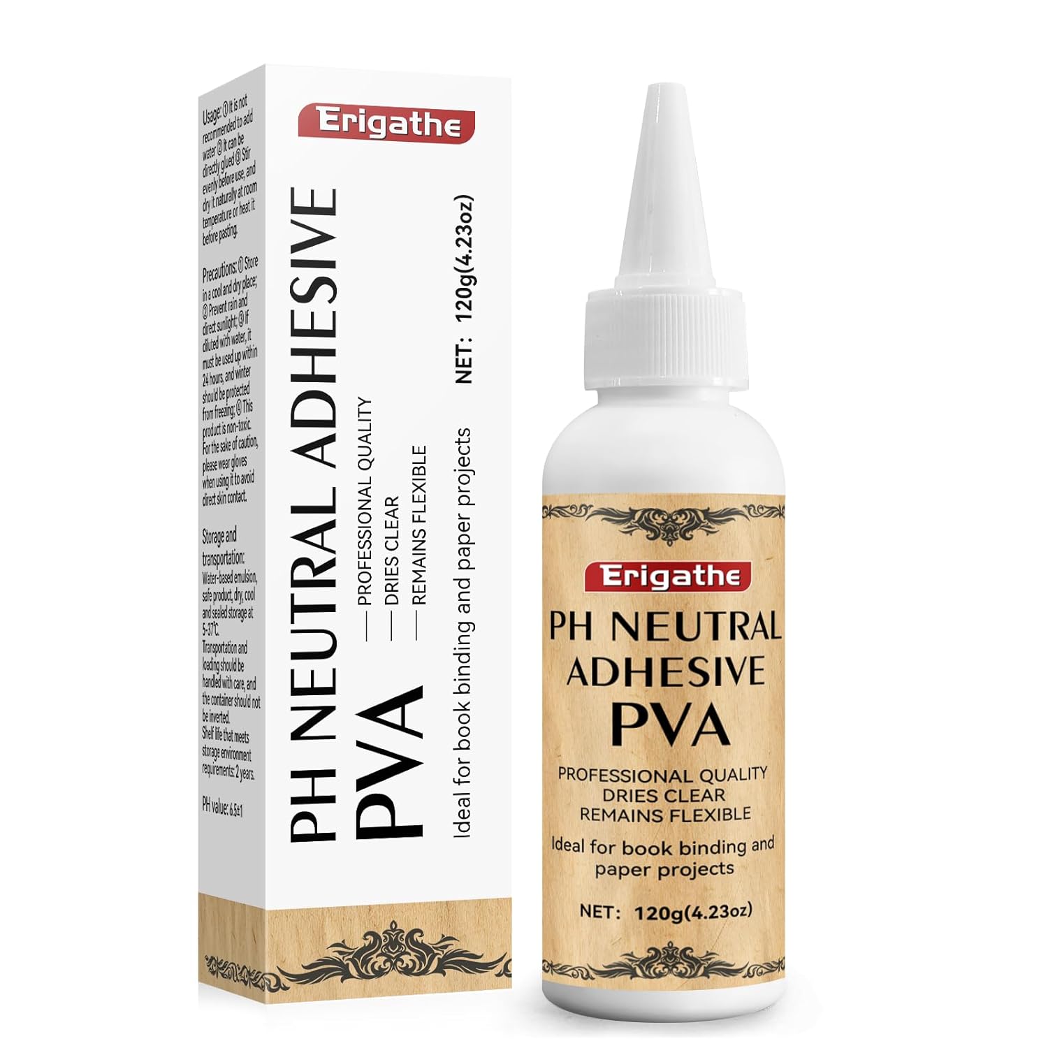 Amazon.com: Erigathe Neutral PH PVA Glue, Art Precision Craft Book ...