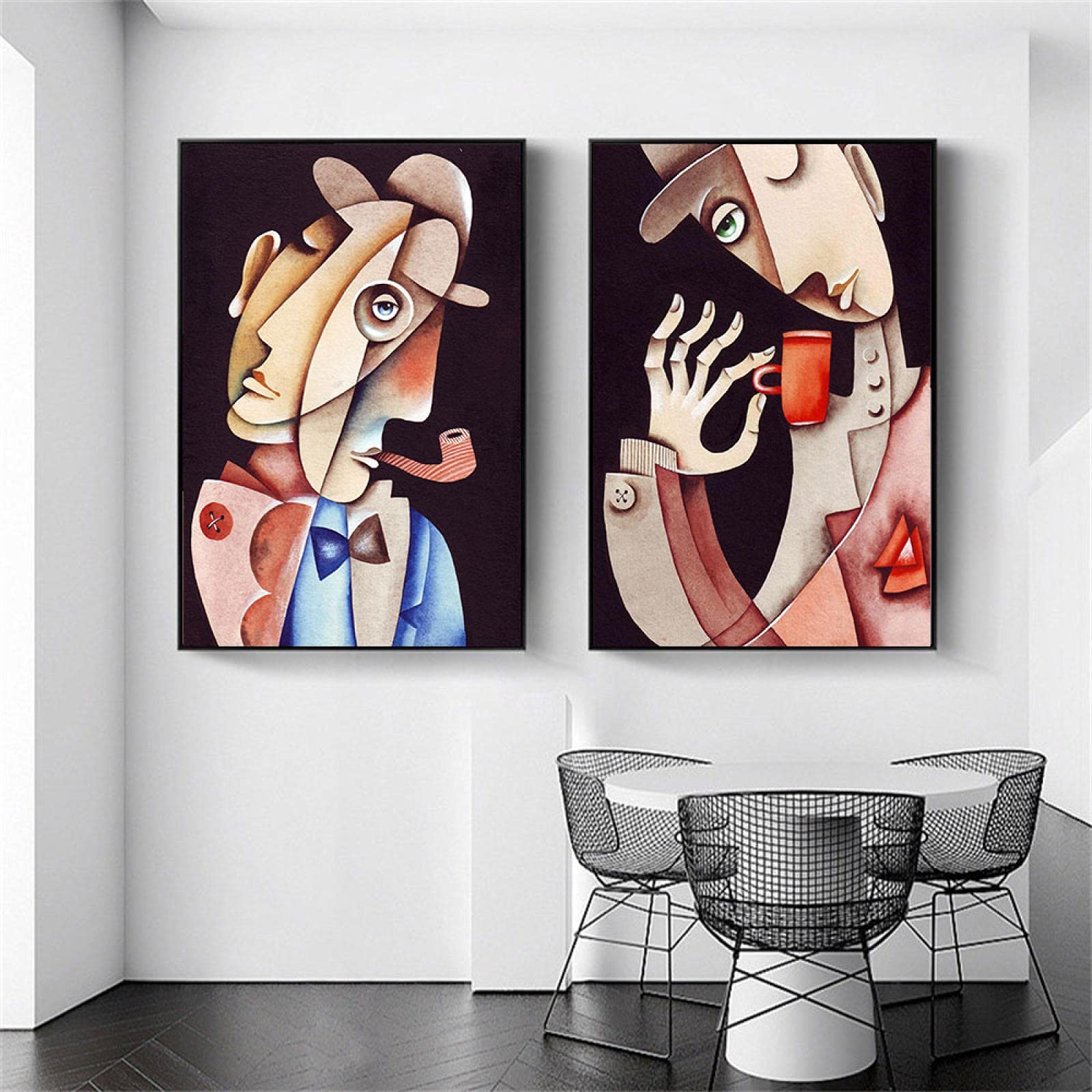 Abstract Portrait Painting Male