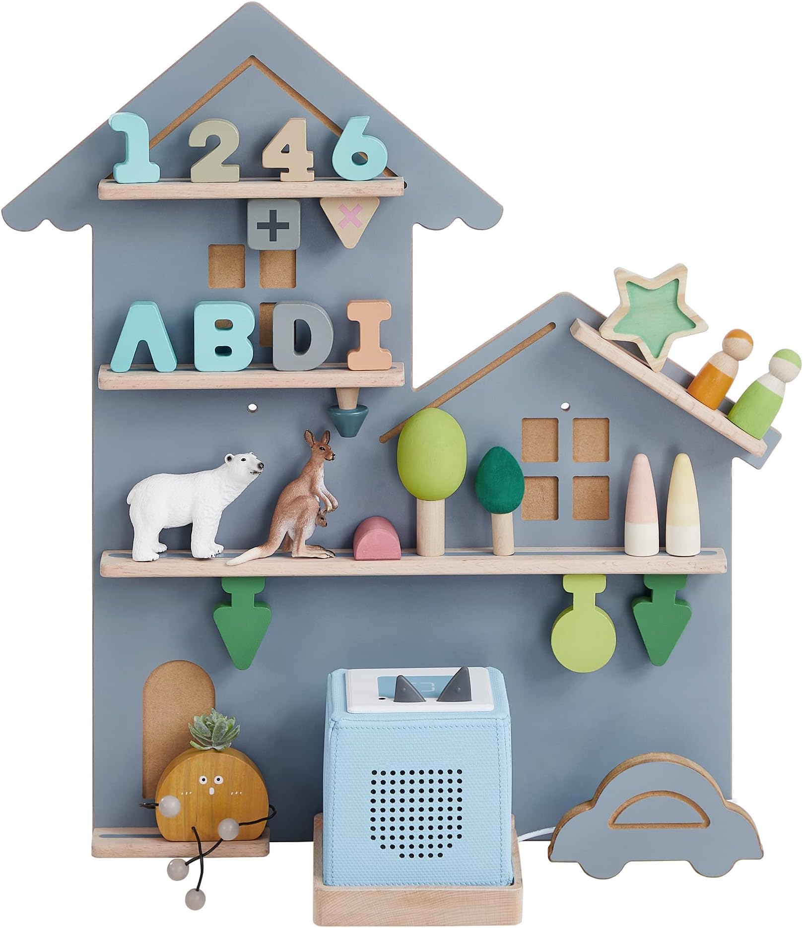 BOARTI das Original Kinder Regal Wolke small in Grau - geeignet für die ...