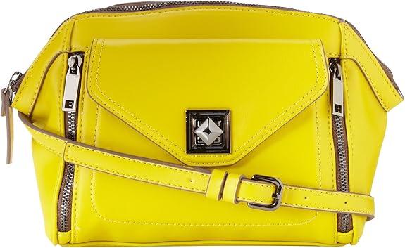 Amazon.com: Jessica Simpson Hadley Messenger Shoulder Bag,Lemon,One ...