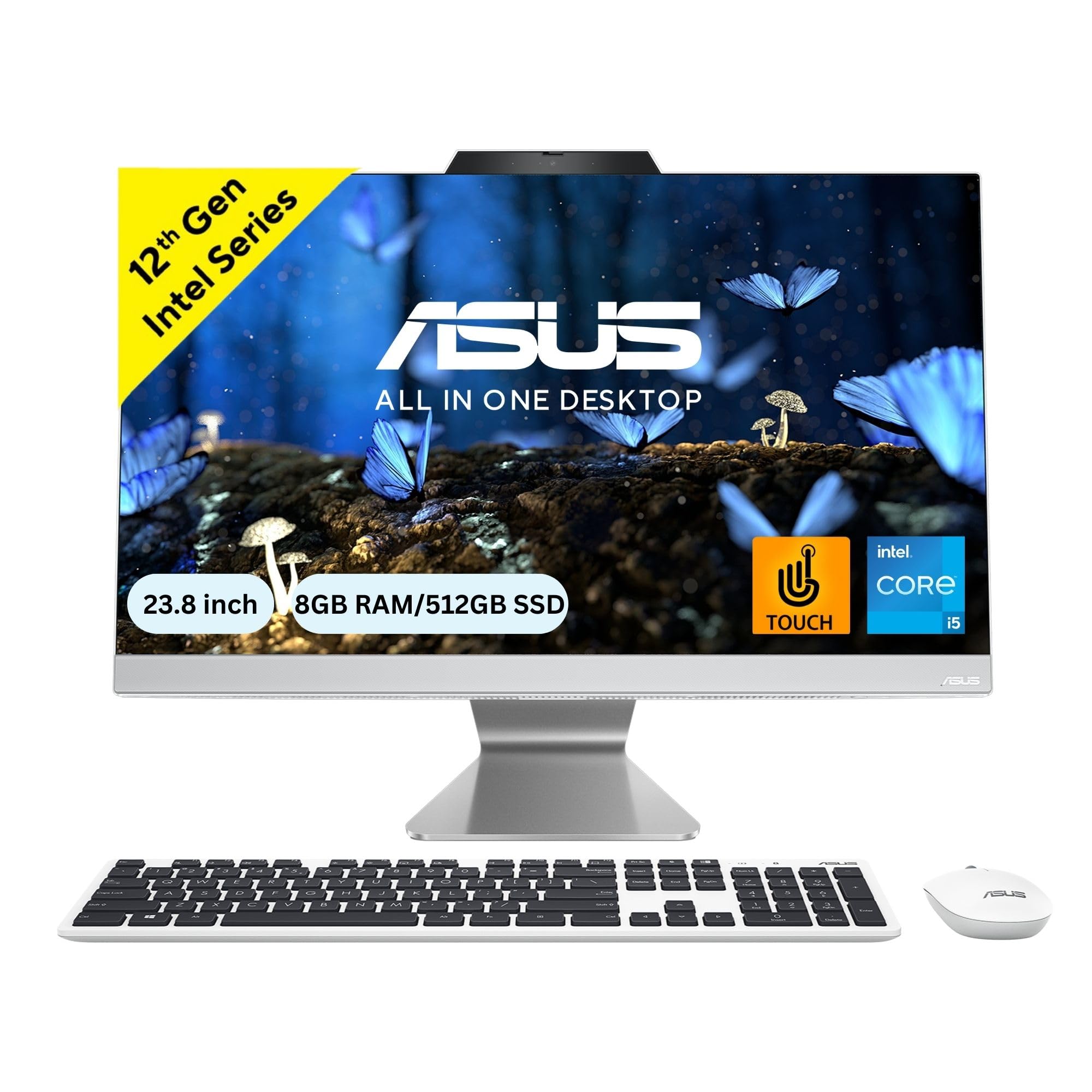 ASUS AiO A3 Series, 23.8" (60.45cm) FHD Touch, Intel Core i5-1235U, All ...