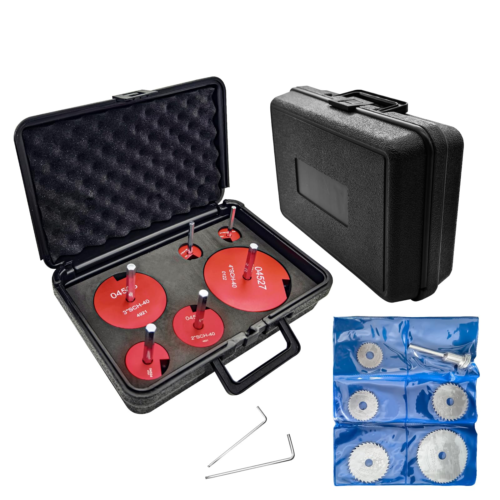 6 Pcs PVC Pipe Reamer, Plumbing Tools, PVC Reamer Set Fit into Standard ...