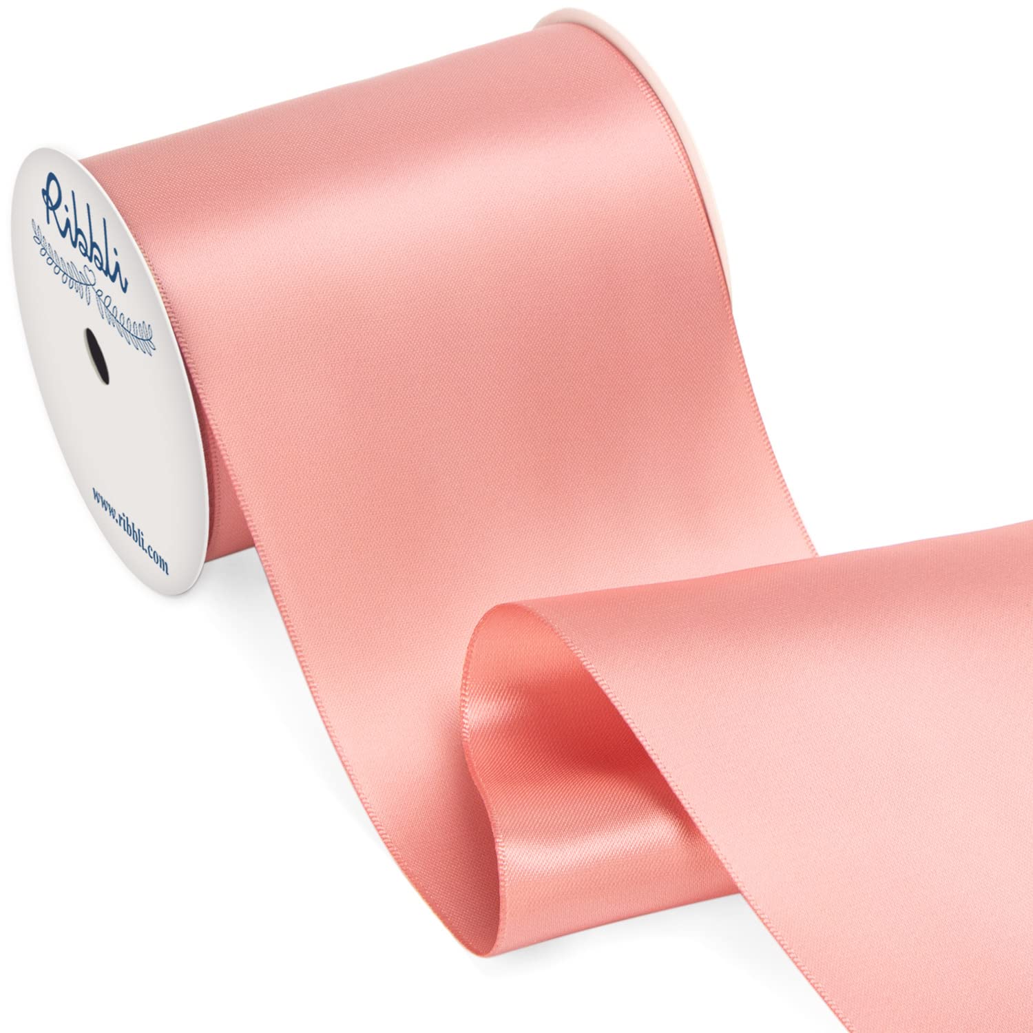 Amazon.com: Ribbli Rose Gold Satin Ribbon 4 Inch Wide Rose Gold Ribbon ...
