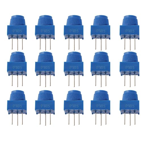 SING F LTD 15PCS 10K Ohm Breadboard Trim Potentiometer with 270 Degree ...
