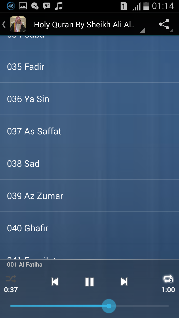 ALI AL HUZAIFI HOLY QURAN MP3 - App on Amazon Appstore