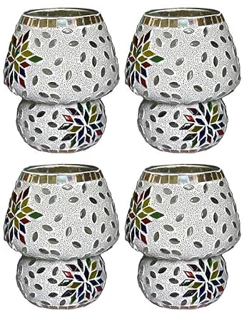 Buy BASLASH Mosaic Glass Lamp for Home/Office/Festival Decoration_A9 ...