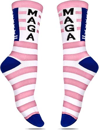 Amazon.com: Super Shuk Donald Trump Socks Make America Great Again ...