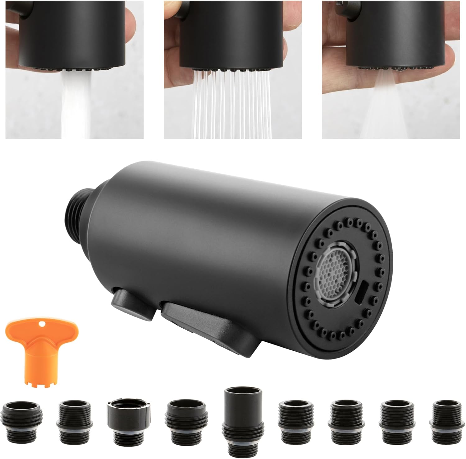 DOLGABA Kitchen Faucet Head Replacement, Pull Down Faucet Sprayer 3 ...