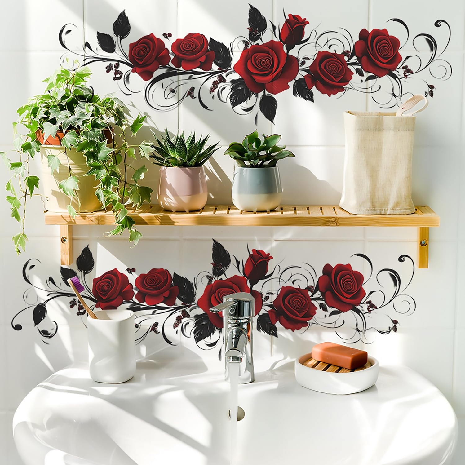 Amazon.com: Valentine's Day Wall Decals Valentines Day Wall Stickers ...