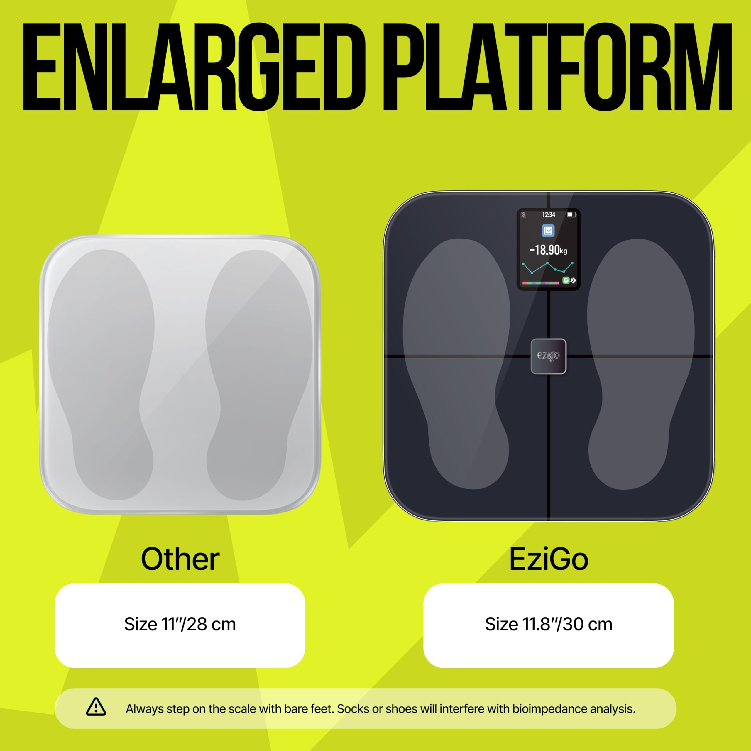 Snapklik.com : Professional 25 Metrics Smart Scale For Body Weight