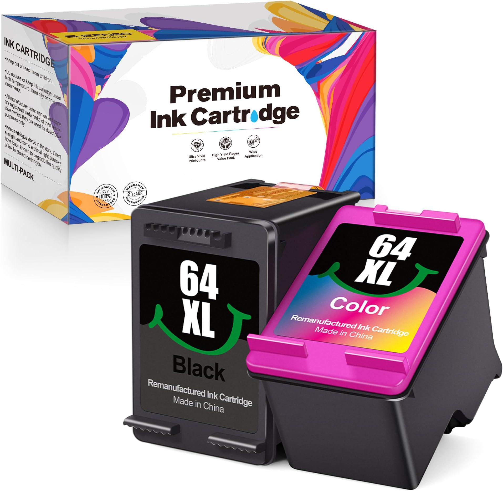 Amazon.com: CKMY Printer Ink 64 for HP 64XL Ink Cartridge Combo Pack ...