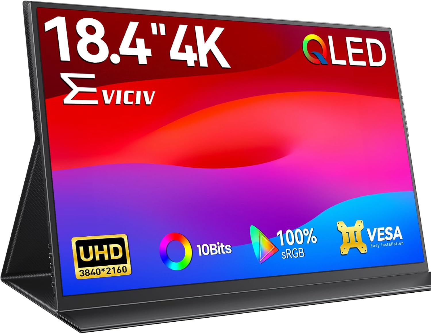 EVICIV Portable Monitor 4K 18.4 Inch Mobile Display IPS Screen UHD 3840 ...