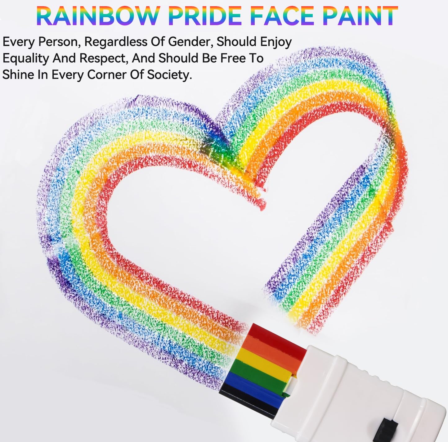 Snapklik.com : Rainbow Pride Face Paint 6 Colours Upgraded Liftable ...