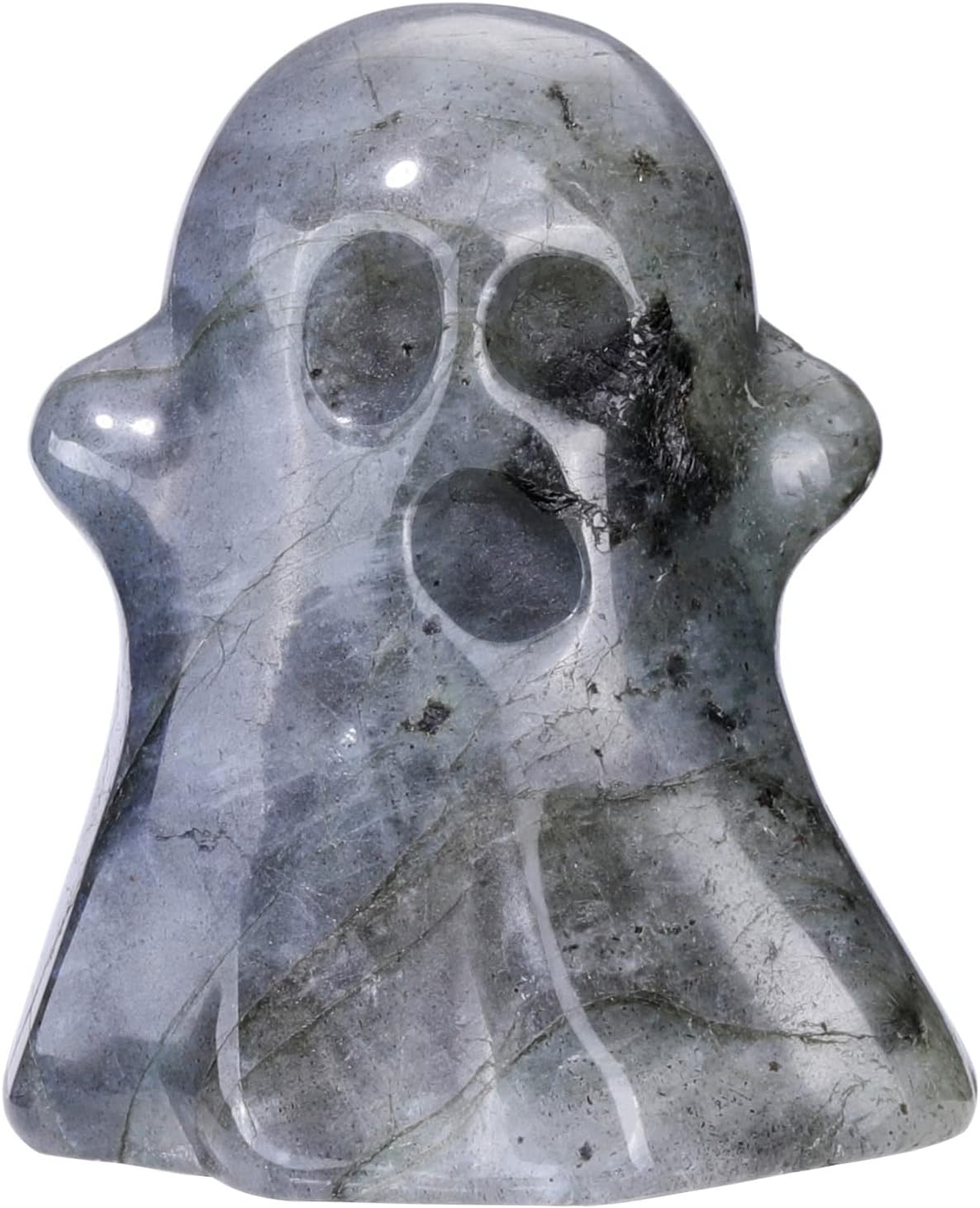 Amazon.com: Jovivi Labradorite Crystal Ghost Decor Figurine 1.2" Hand ...