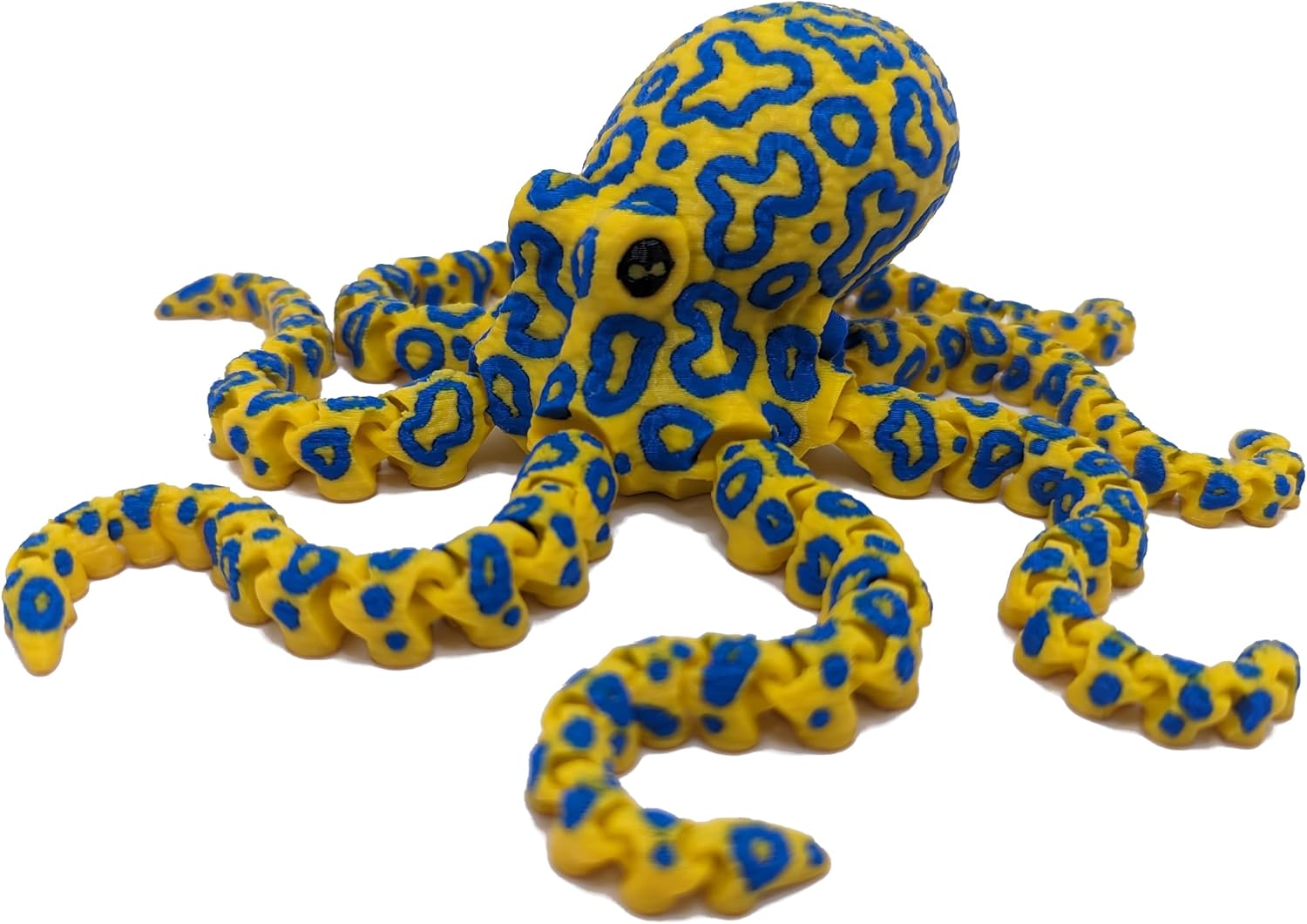 Amazon.com: 3D Printed Spotted Octopus - Articulated Multicolor Fidget ...