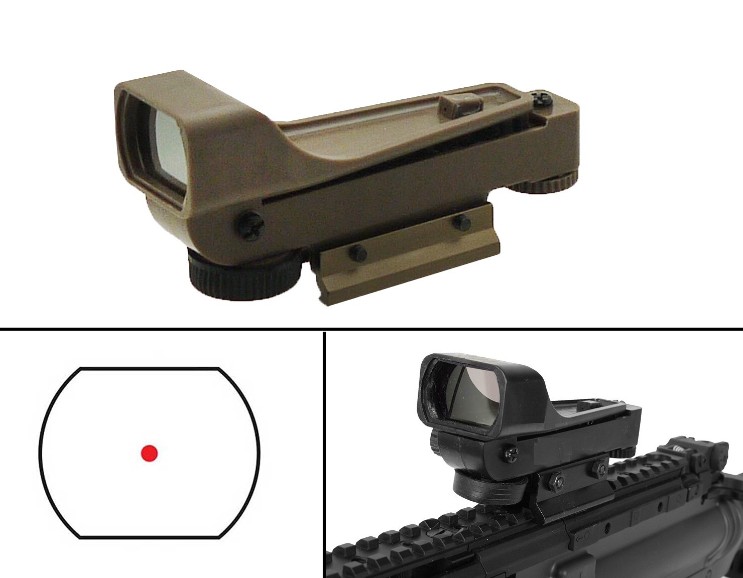 Ultimate Arms Gear Polymer Reticle Red Dot Open Tubeless Reflex ...