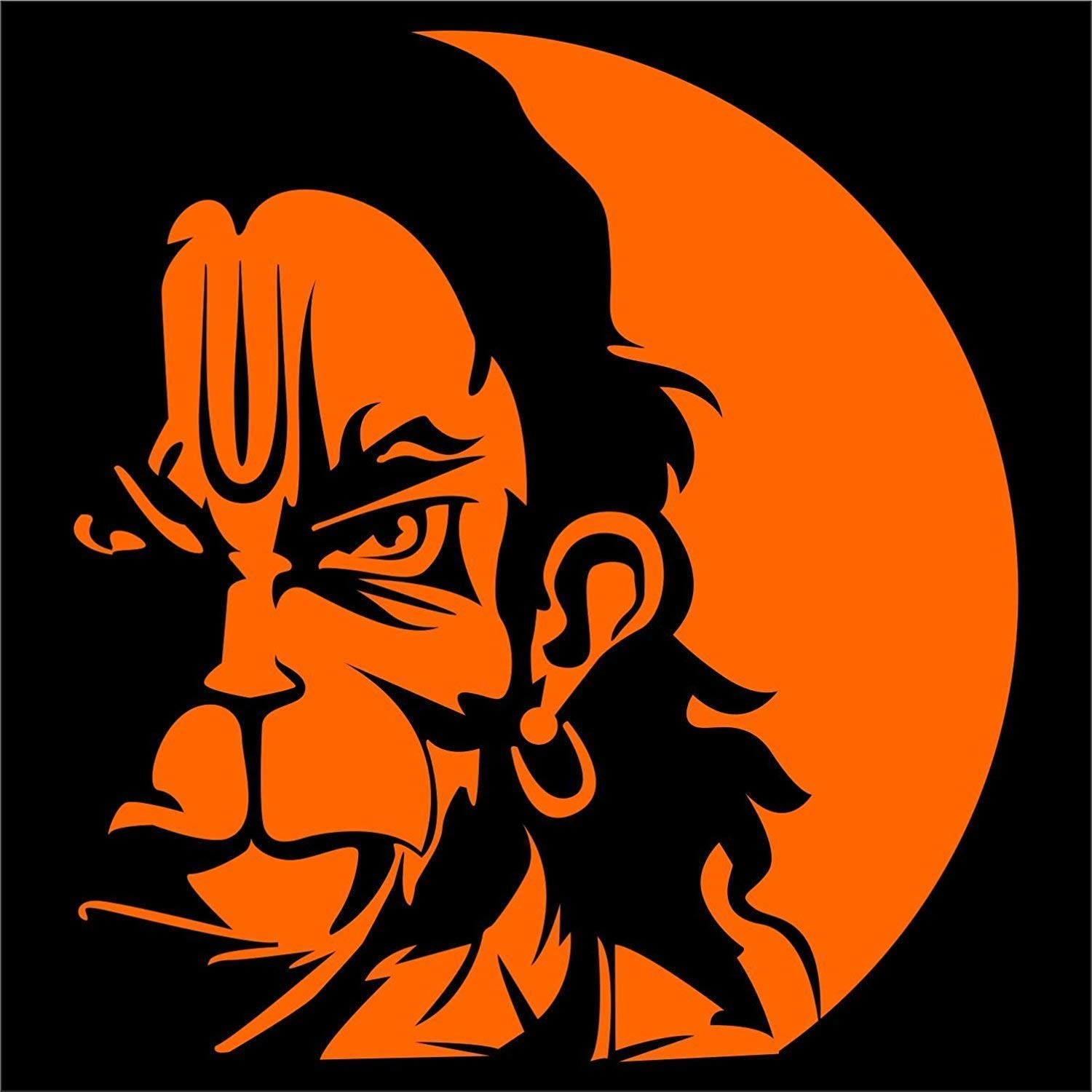 Hanuman Ji Black And White