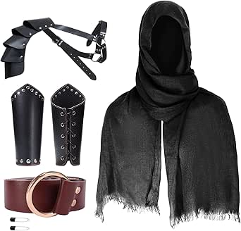 Amazon.com: LDIWEE Medieval Knight Costume Men Renaissance Accessories ...