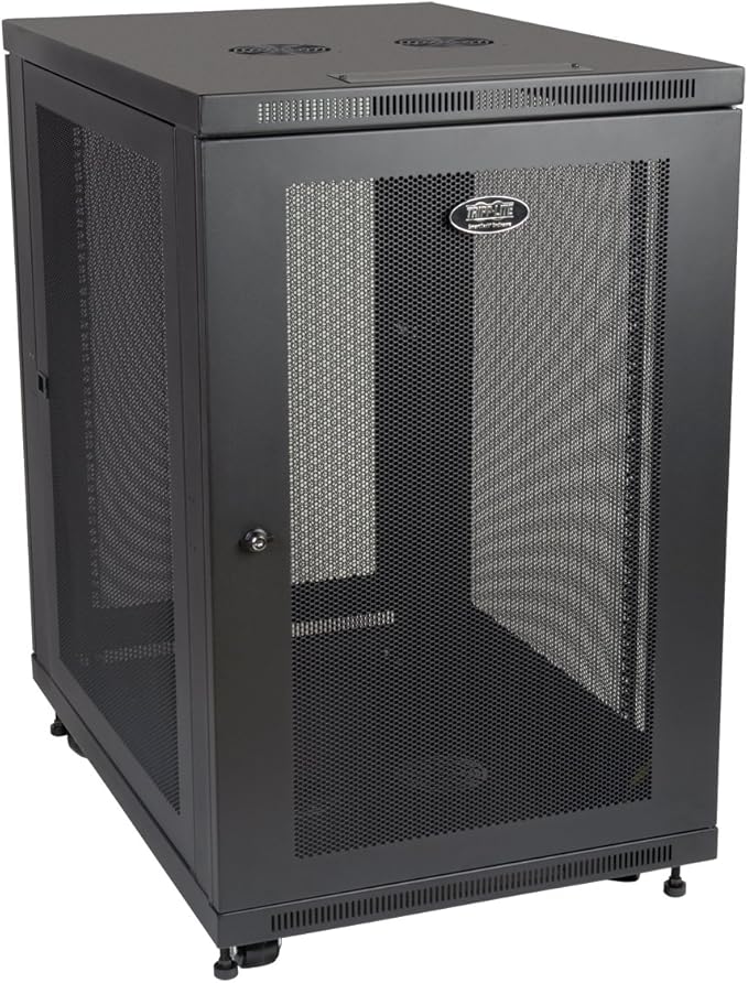 Amazon.com: Tripp Lite 18U Rack Enclosure Server Cabinet, Mid Depth, 32 ...