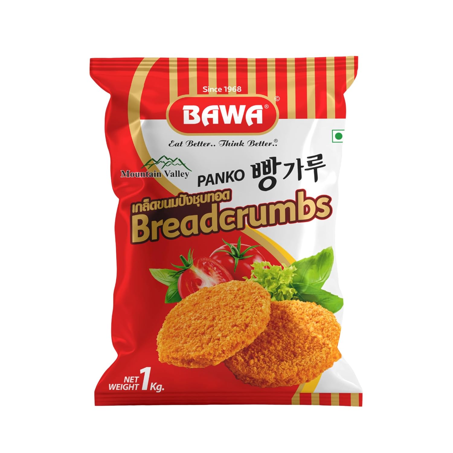 BAWA Fresh Panko Bread Crumbs Powder (1Kg) Pure and Delicious, Absorbs ...