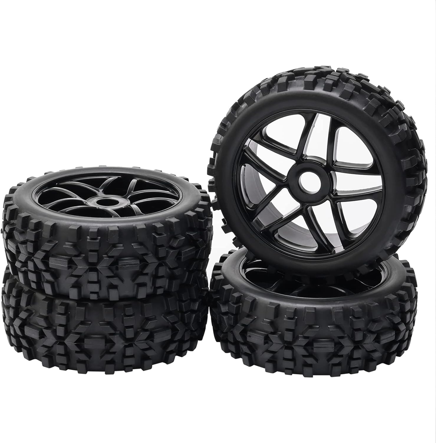 Amazon.com: JIUWU 4-Pack High-Performance RC Off-Road Wheels and Tires ...