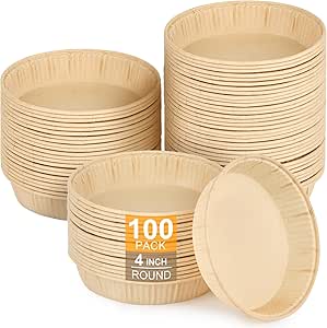 Amazon.com: ZORRITA 100 Pcs Mini Tart Pans for Baking, 4 Inch ...