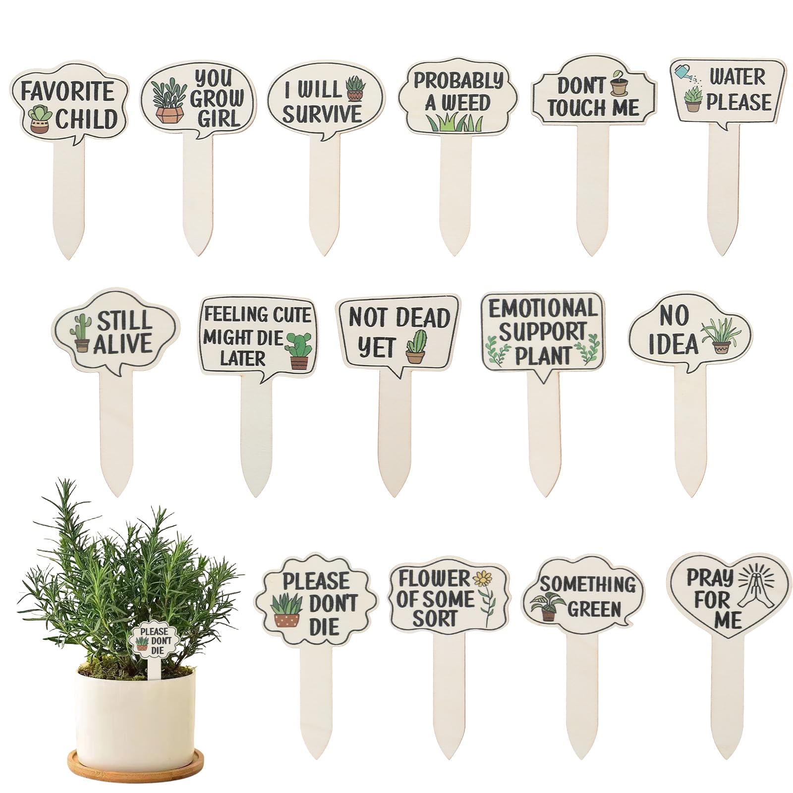 Decorative Garden Plant Signs Amazon.com: All Chic Outdoor Garden