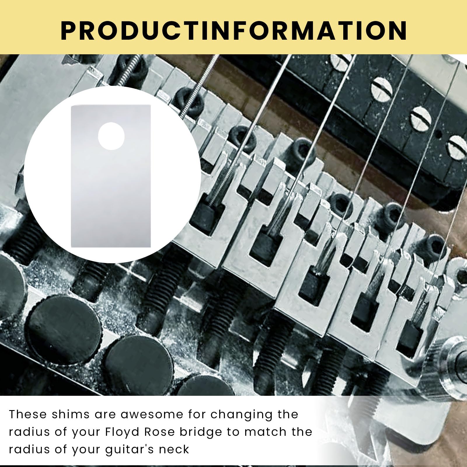 Snapklik.com : 0.2MM Guitar Saddle shims,Bridge Shim Set Quantity Of 12 ...