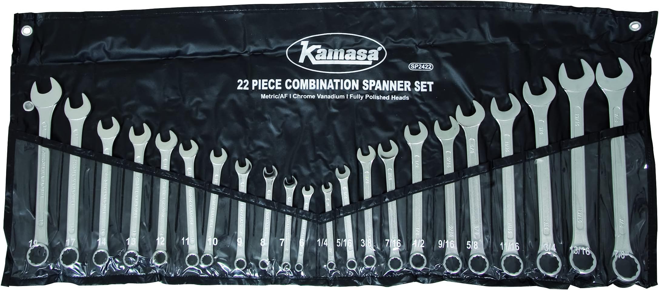US PRO 11pc Imperial/SAE/AF Combination Spanner Wrench Set 3/8" - 1 ...