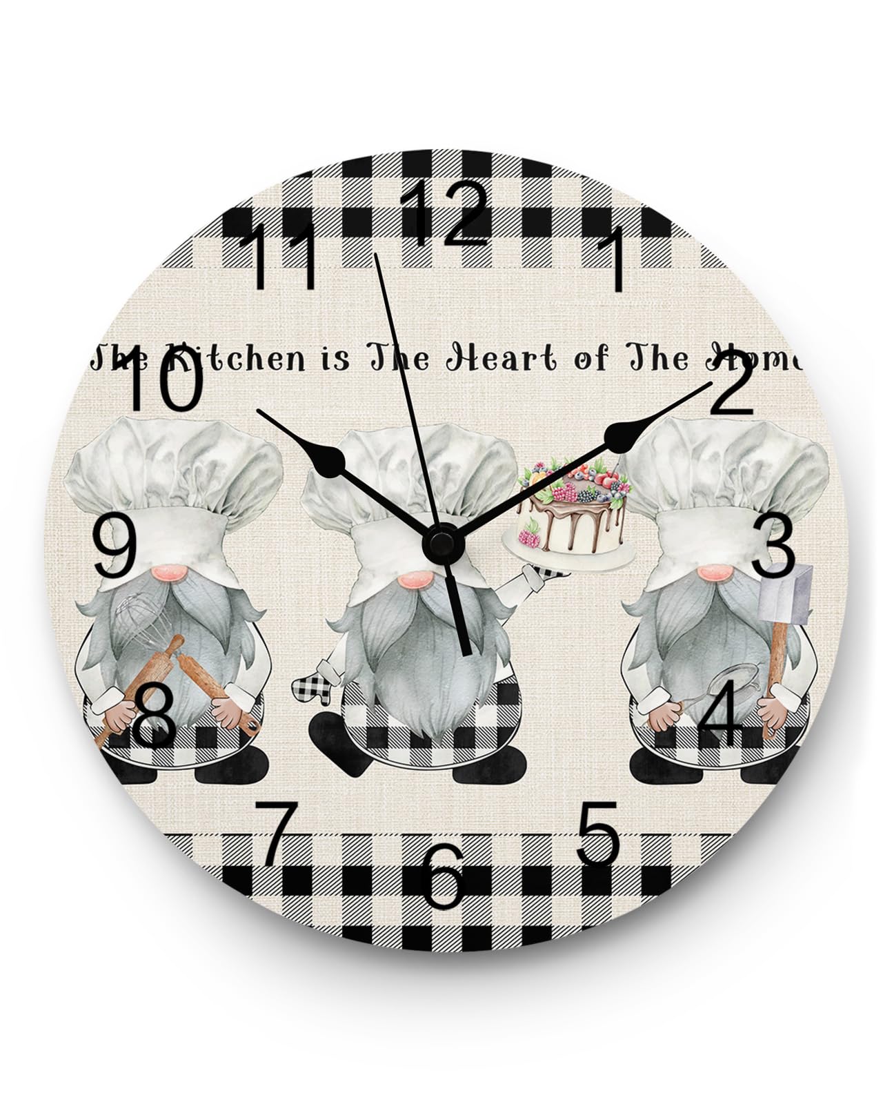 Amazon.com: CosyBright Silent PVC Wall Clock 10 Inch Round Wall Clock ...