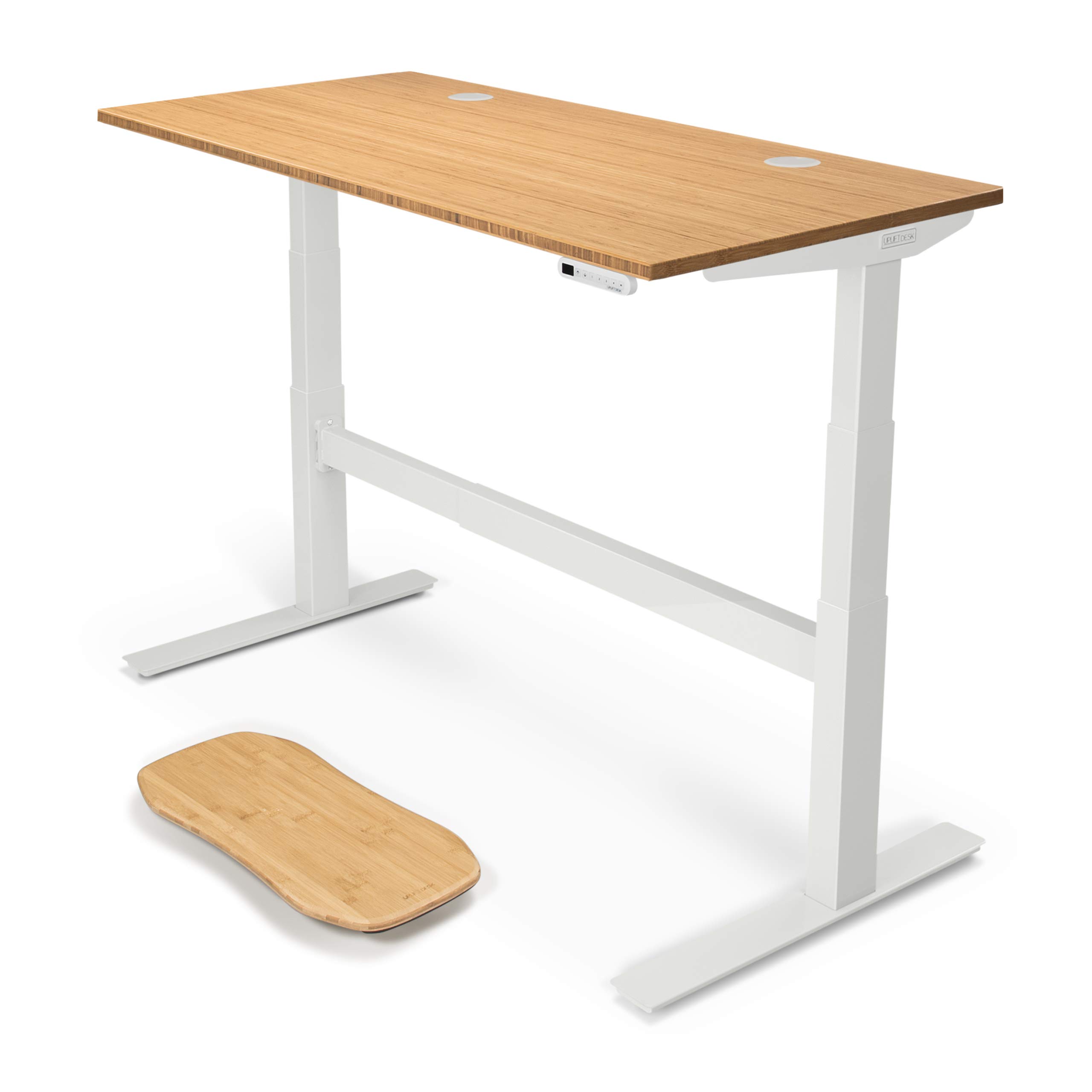 Uplift Desk V2 Bamboo Desktop Standing Desk Height Adjustable ...