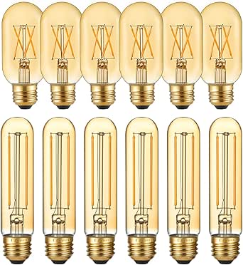 Bundle of Tubular T14 T45 LED Bulb 6w=60w and Dimmable T10 LED Bulb 4w ...