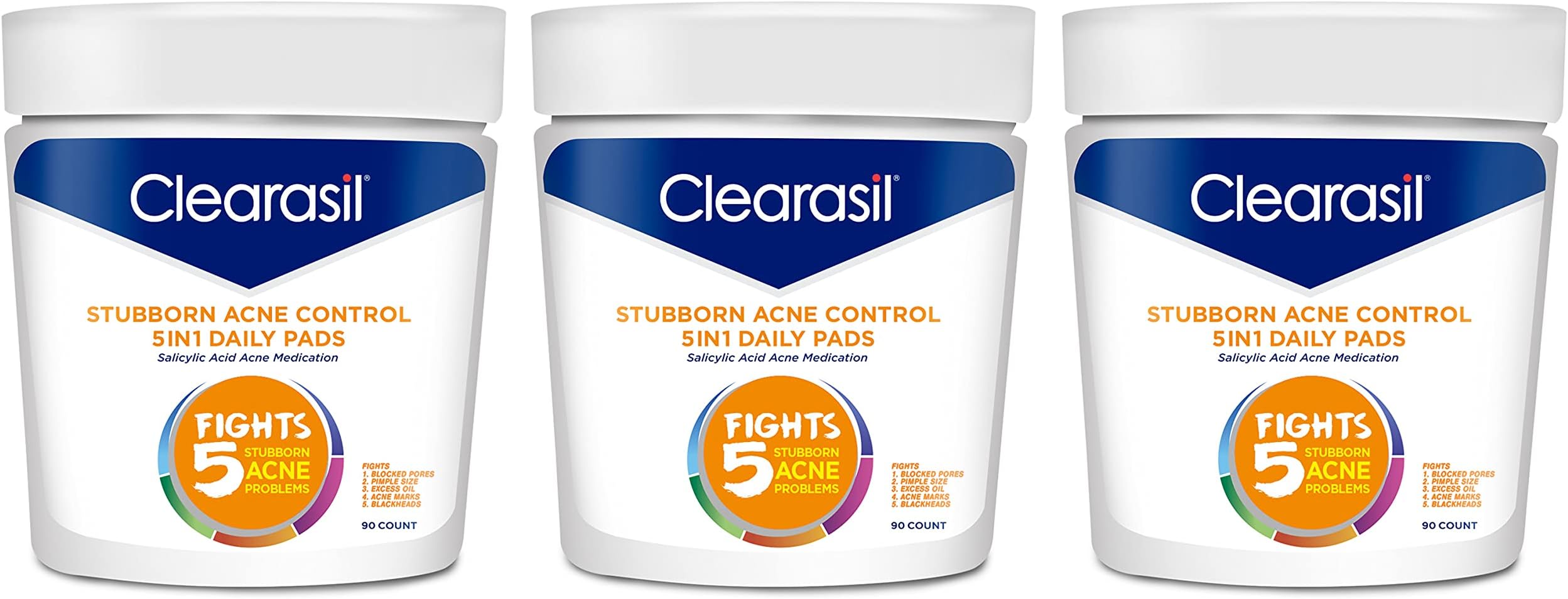 Amazon.com: Clearasil Stubborn Acne Control 5in1 Daily Facial Cleansing ...
