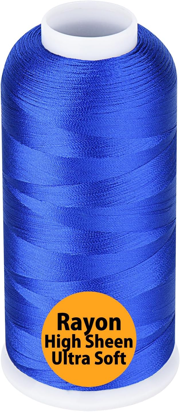 Amazon.com: Simthread Rayon Embroidery Thread 5500 Yards, 40wt 100% ...
