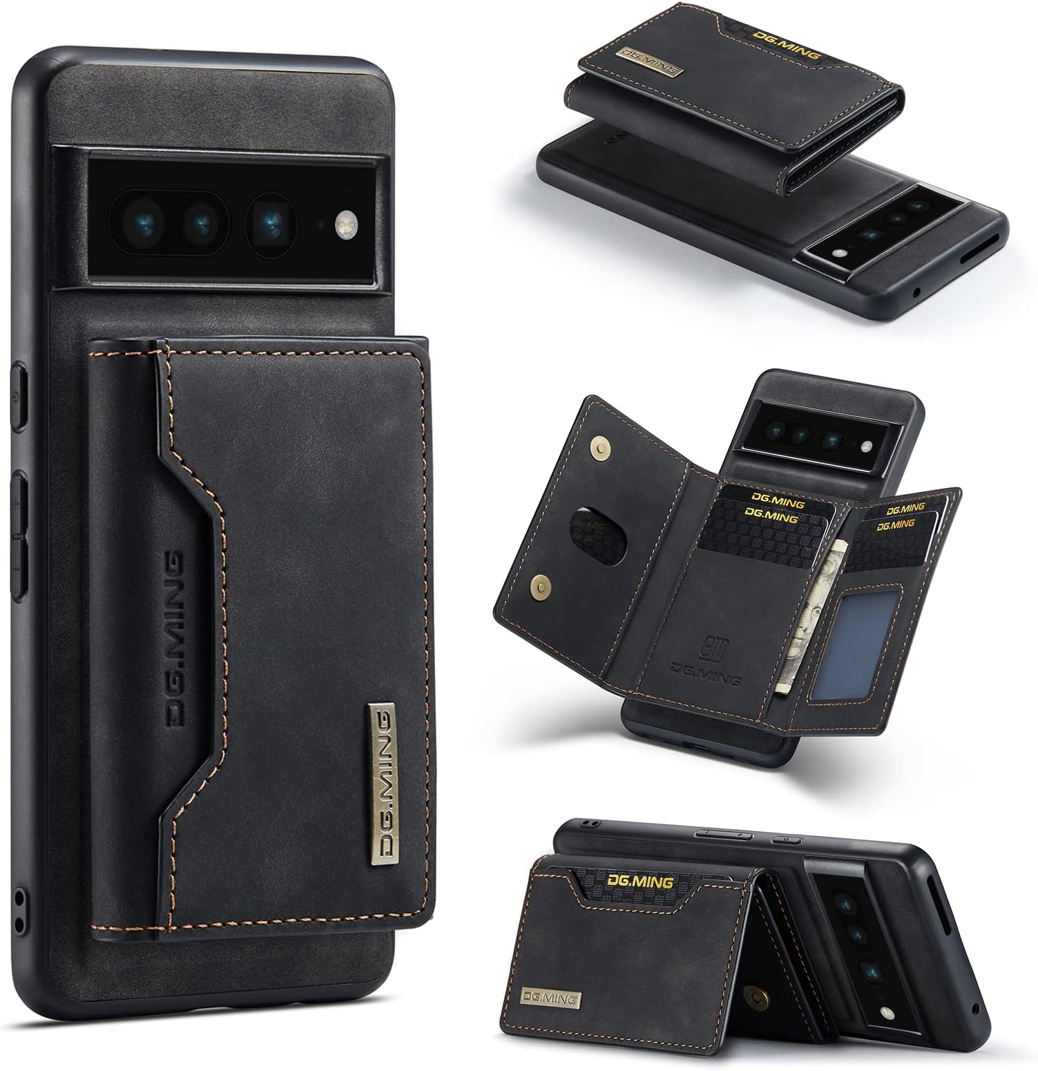Amazon.com: Wallet Case for Google Pixel 7 Pro, DG.MING Premium Leather ...
