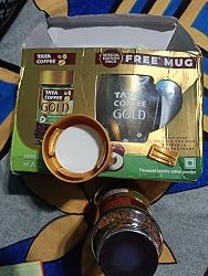 Tata Coffee Gold, Hazelnut Flavoured Coffee, 50g Jar, Instant Coffee ...