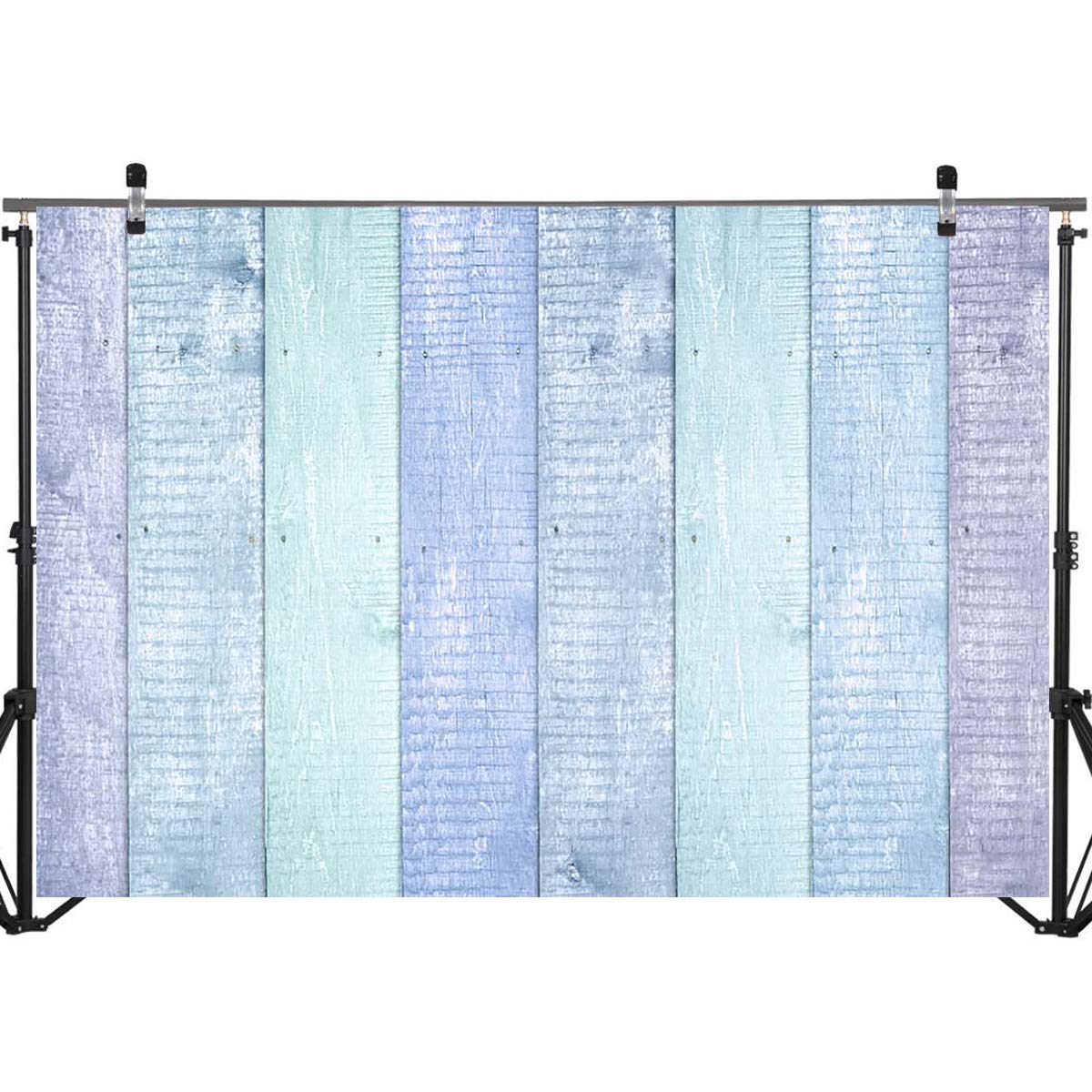 Mocsicka Blue Wood Backdrop 7x5ft Vinyl Rustic Wood Board Wooden ...