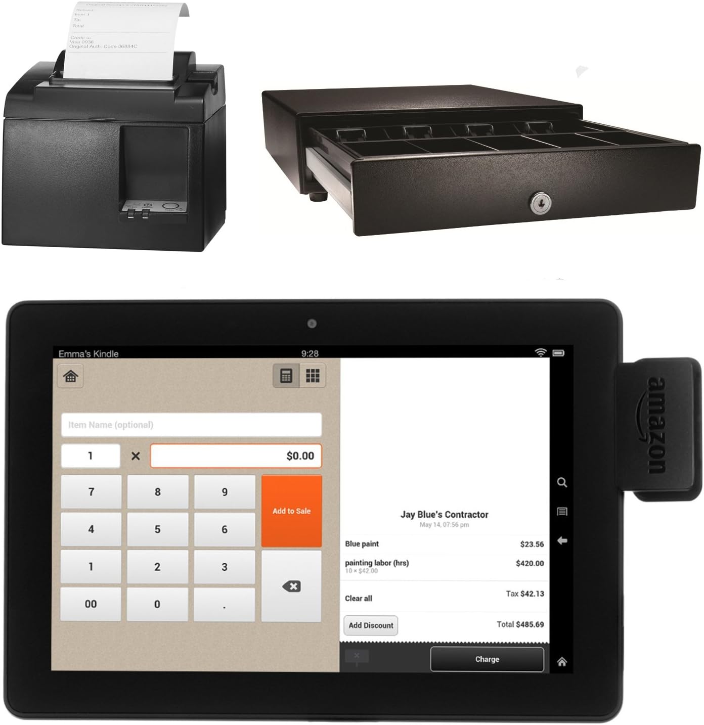 Amazon.com: Amazon Local Register Secure Card Reader + Kindle Fire HDX ...