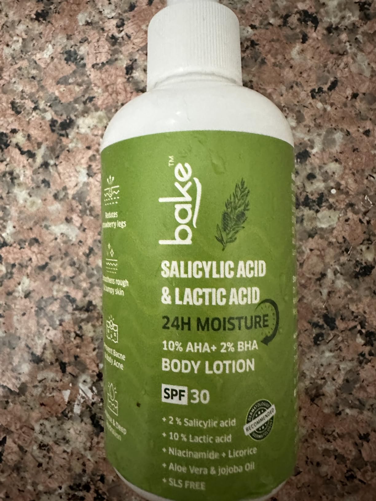 Buy BAKE 10% AHA + 2% BHA Body Lotion SPF 30 PA+++ for Strawberry ...