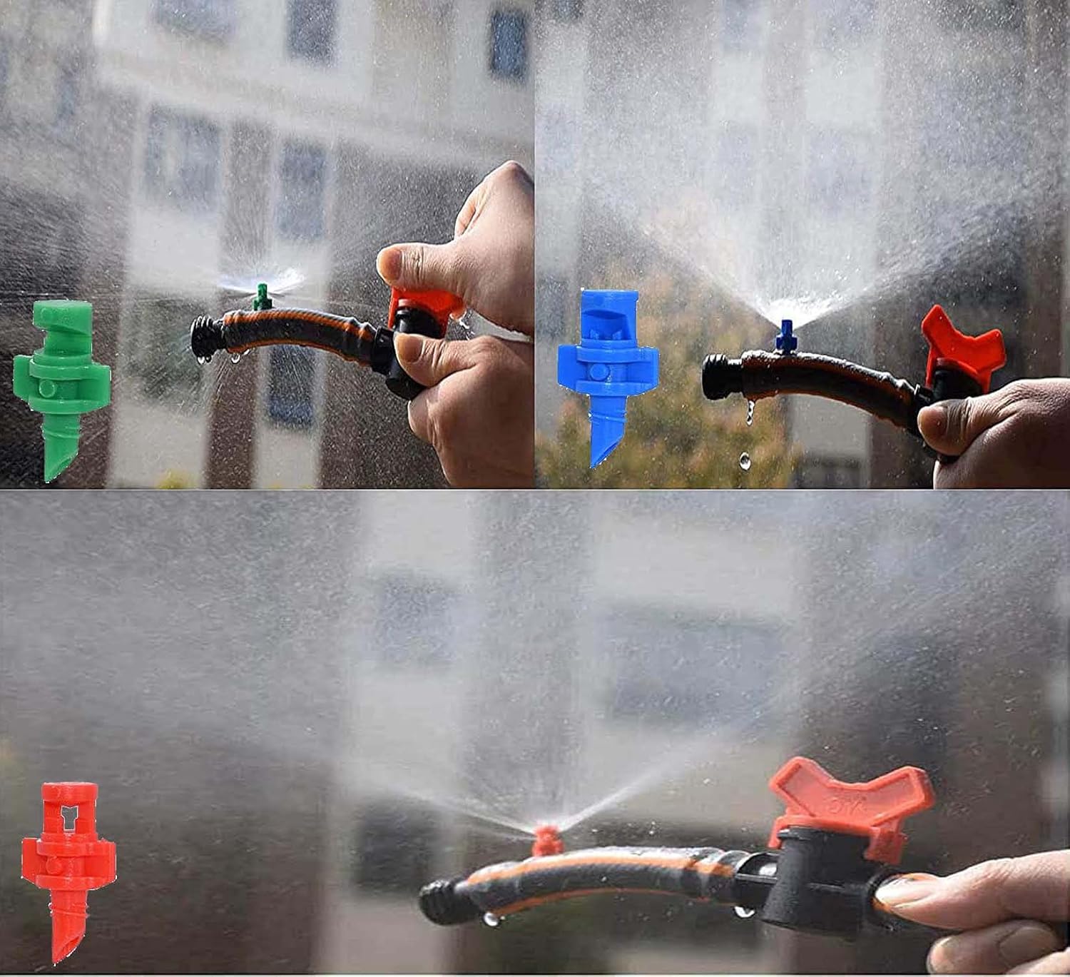 DIY Crafts 15 Pcs Sprinkler Nozzle Kit, Included Pipe + Faucet ...