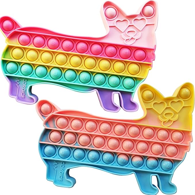 2 Pack Fidget Toys Pop Its It Fidget Poppet Poppers Sensory Toy for ...