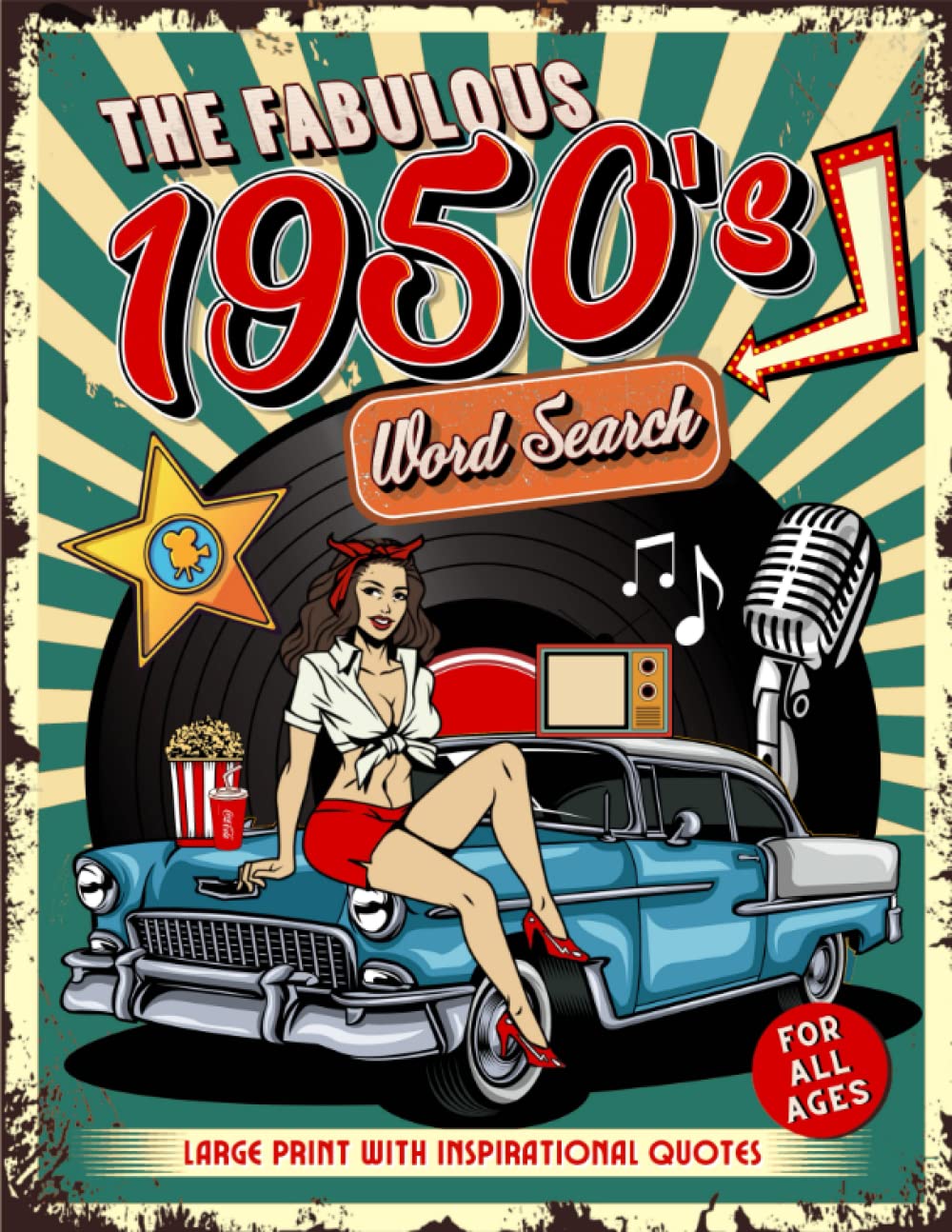 The Fabulous 1950s Word Search Large Print With Inspirational Quotes ...
