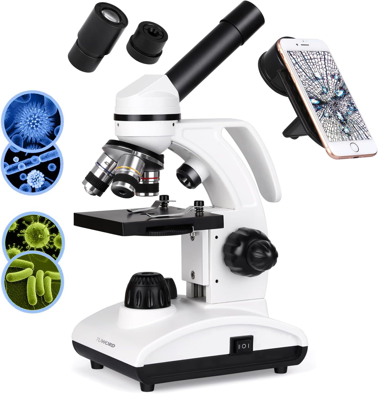 BEBANG 100X-2000X Microscope pour Enfants Adultes, Professionnel ...