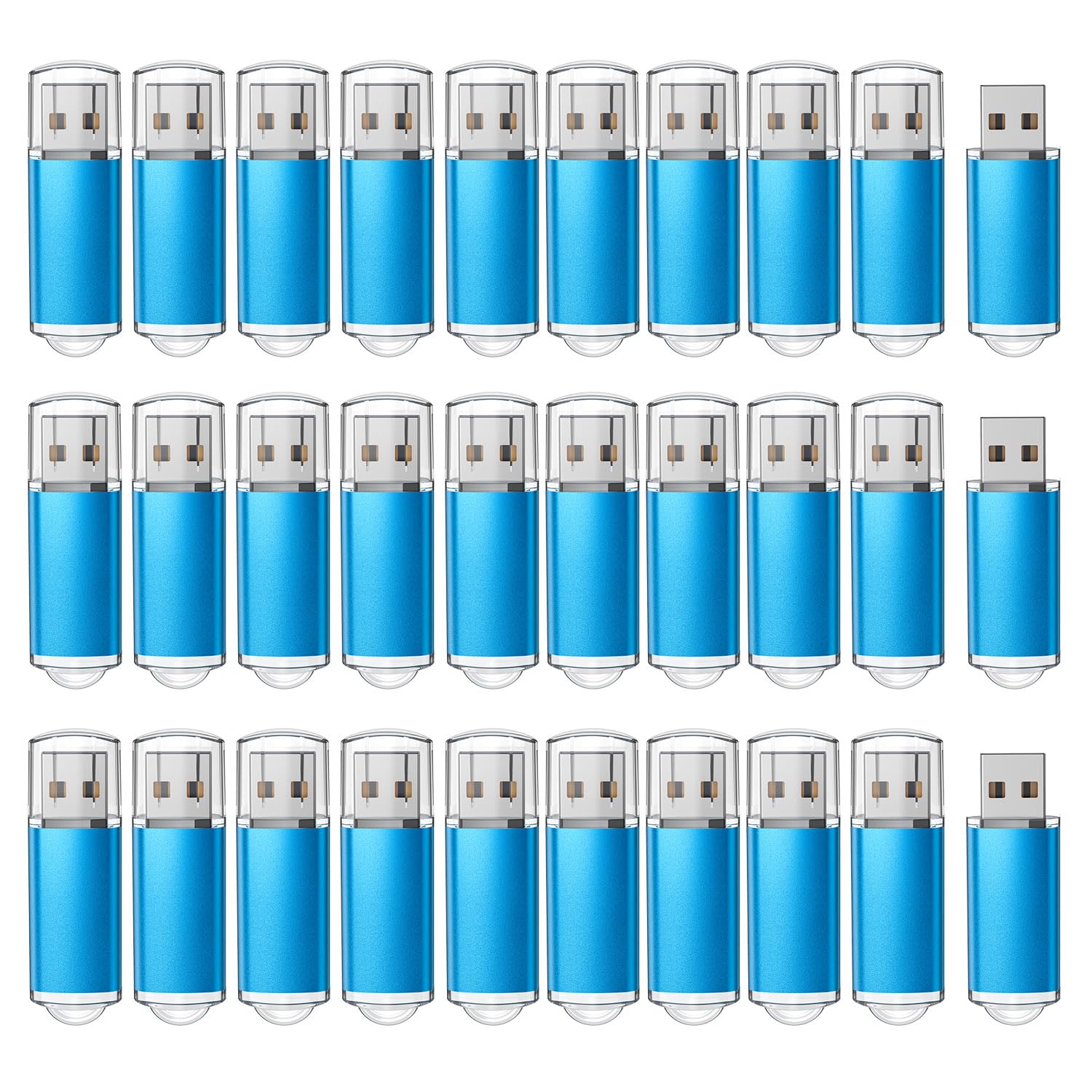 Amazon.com: RAOYI 100 Pack 1GB 1G USB Flash Drive USB 2.0 Memory Stick ...